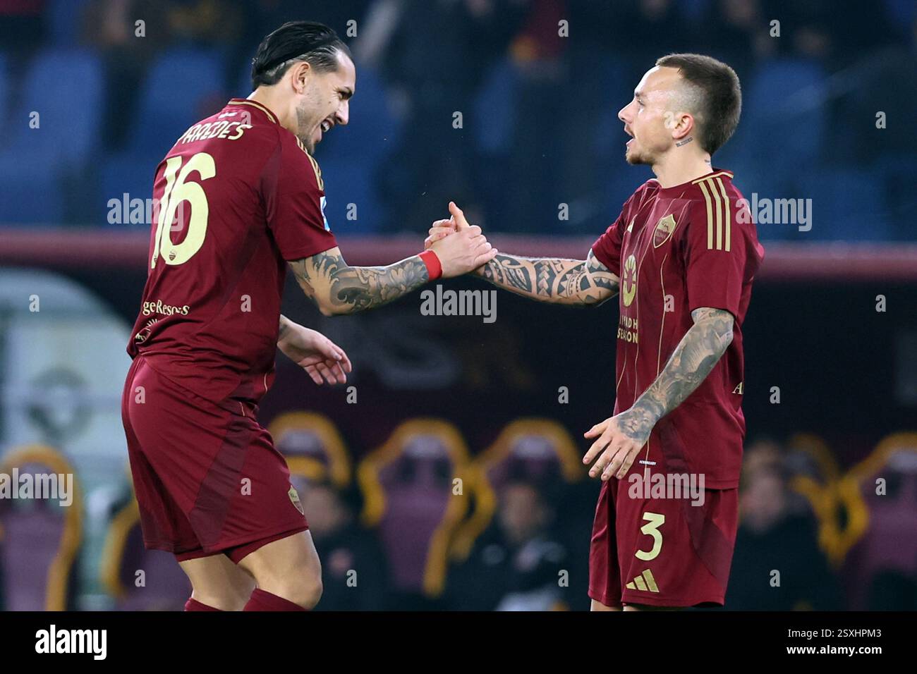 Rome, Italy. 24th Feb, 2025. Rome, Italy 24.02.2025 : Leandro Paredes ...
