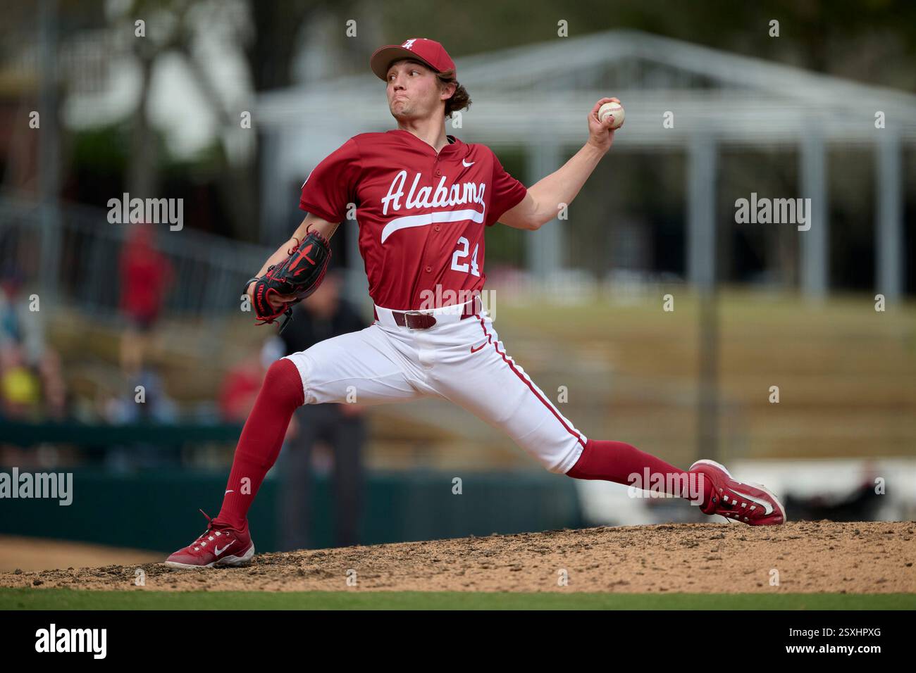 Alabama Crimson Tide pitcher Tate Robertson (24) during an NCAA ...