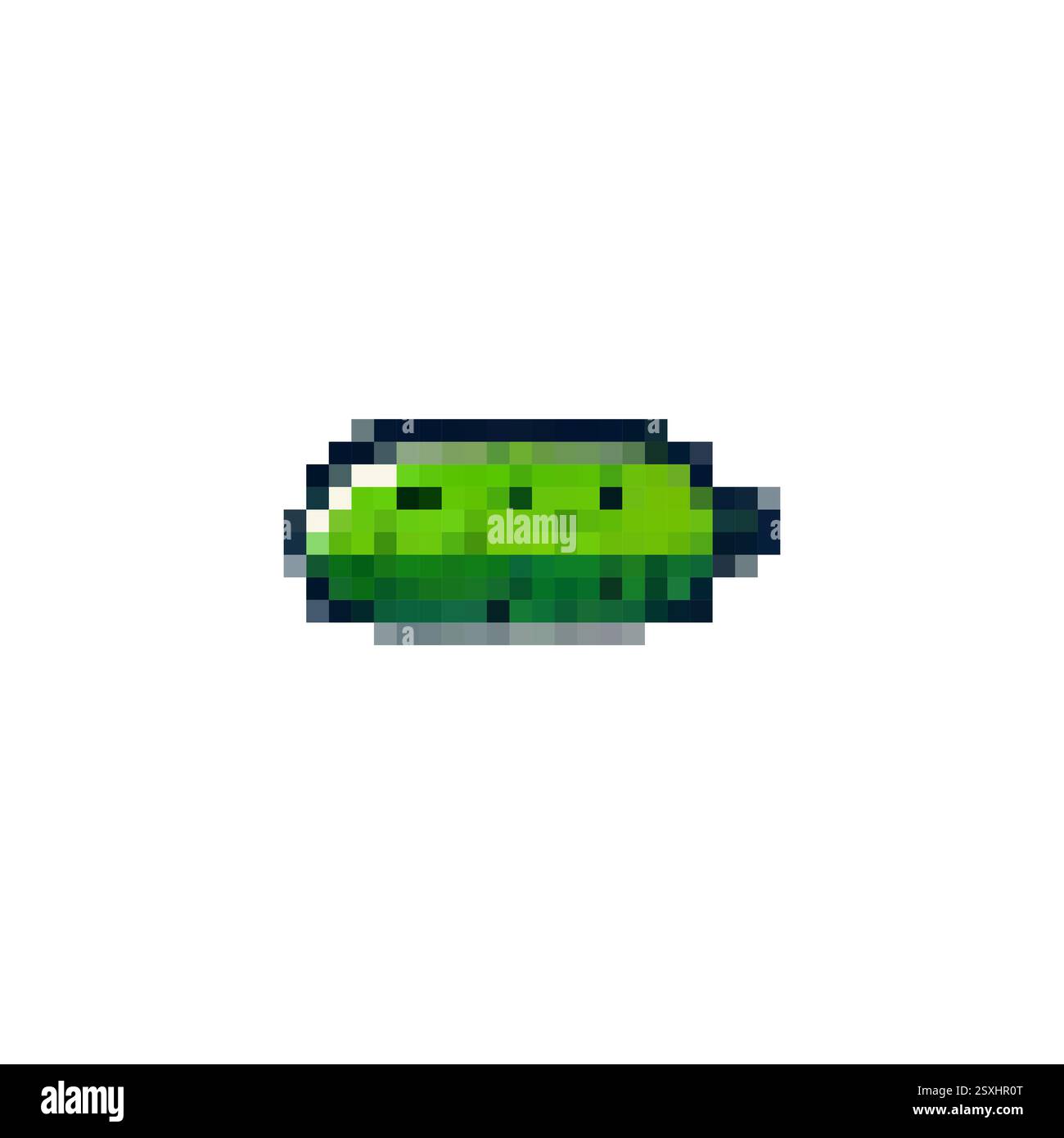 Pixel icon cucumber. Logo vegetable cucumber in pixel style 80s, 90s ...