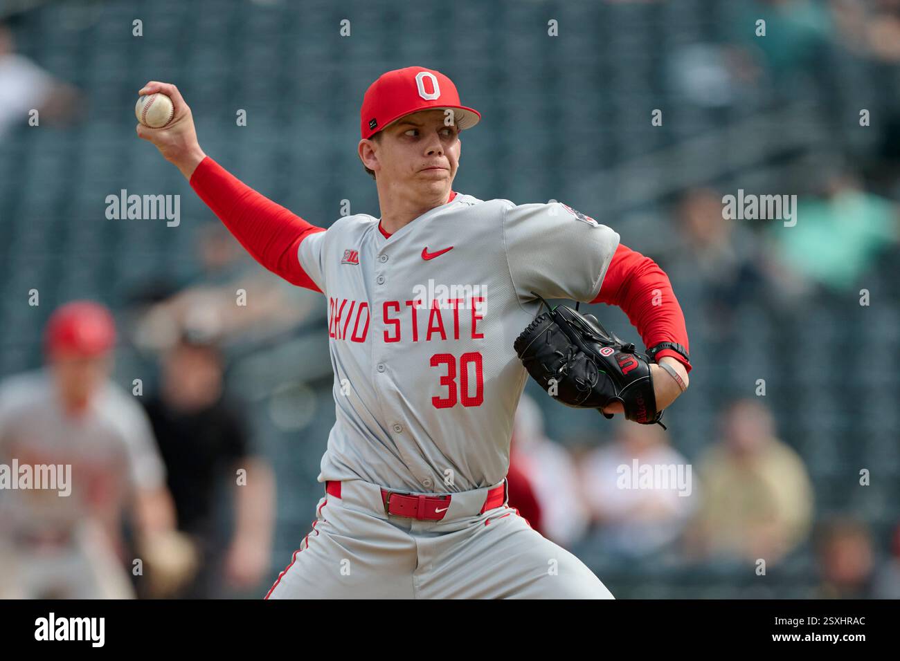 Ohio State Buckeyes pitcher Nik Copenhaver (30) during an NCAA baseball ...