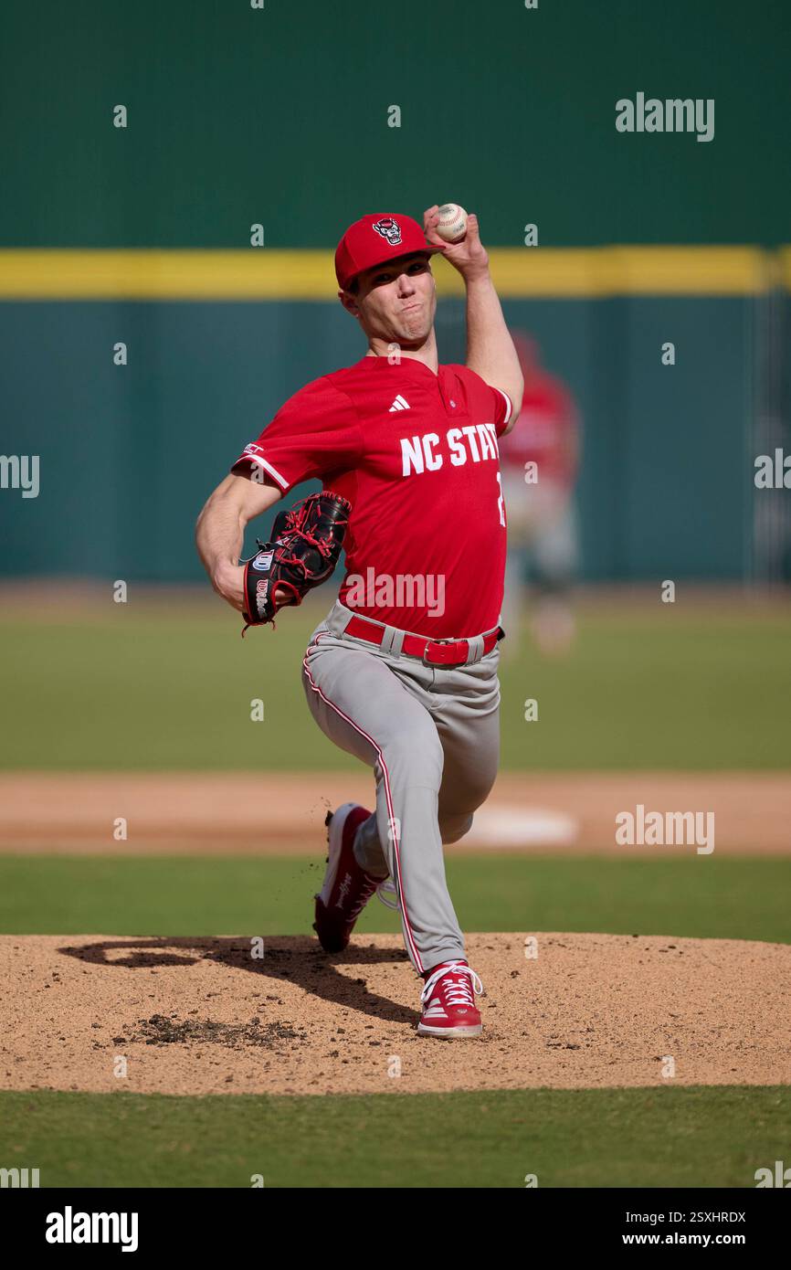 NC State Wolfpack pitcher Ryan Marohn (20) during an NCAA baseball game ...