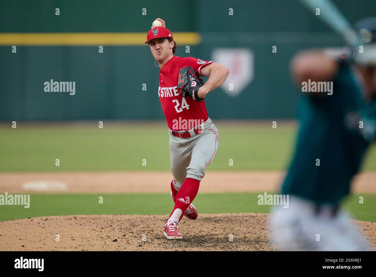 NC State Wolfpack pitcher Carson Kelly (24) during an NCAA baseball ...