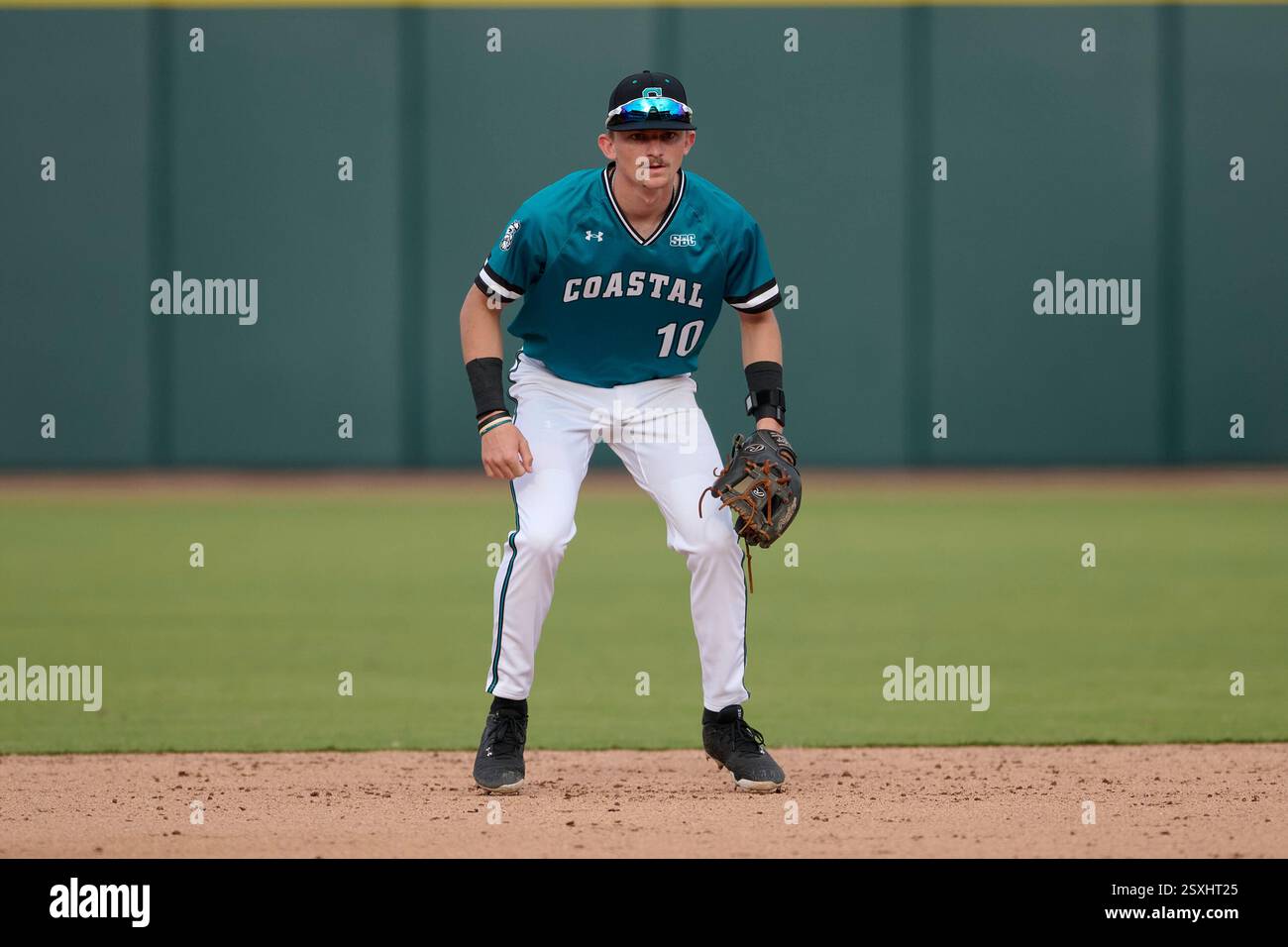 Coastal Carolina Chanticleers shortstop Ty Barrango (10) during an NCAA ...