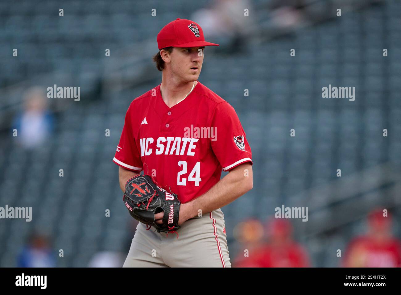 NC State Wolfpack pitcher Carson Kelly (24) during an NCAA baseball ...