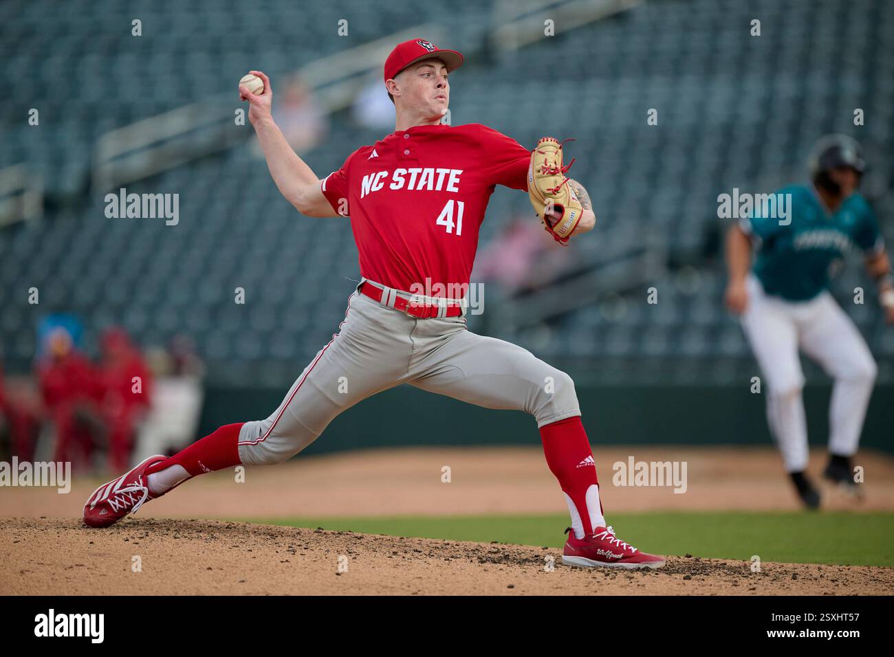 NC State Wolfpack pitcher Jacob Dudan (41) during an NCAA baseball game ...