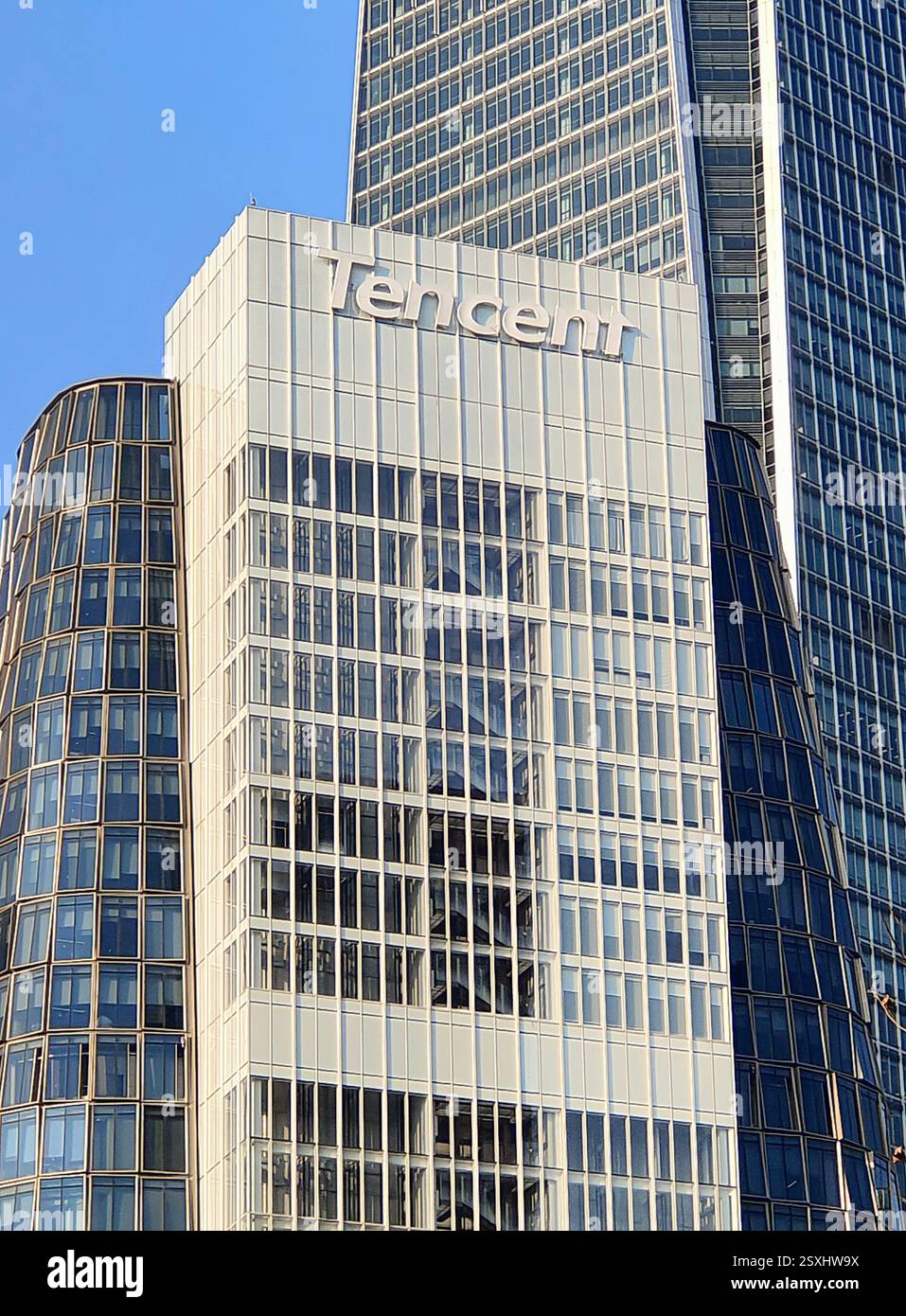 SHANGHAI, CHINA - FEBRUARY 24, 2025 - The Tencent headquarters building ...