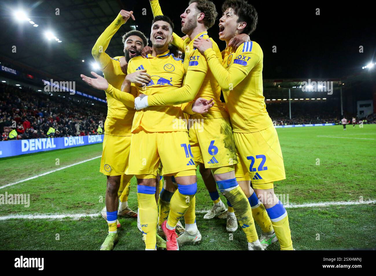 Sheffield, UK. 24th Feb, 2025. Leeds United forward Joel Piroe (10 ...