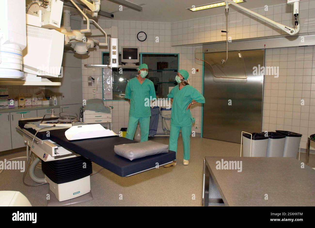 a surgery in an operation room in the hospital, medical intervention ...