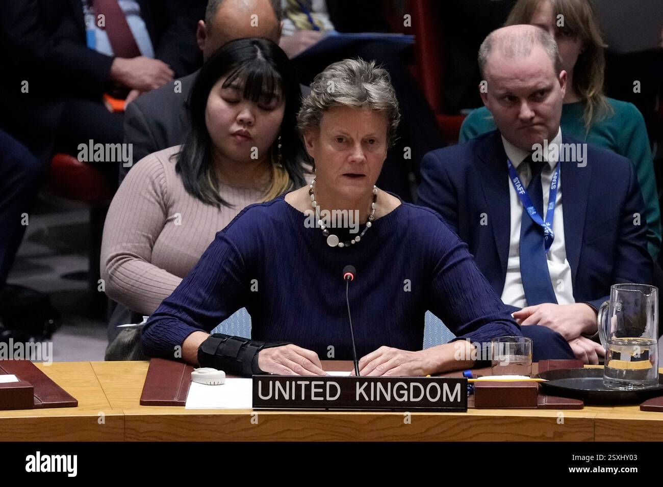 UK Ambassador Barbara Woodward addresses the U.N. Security Council ...