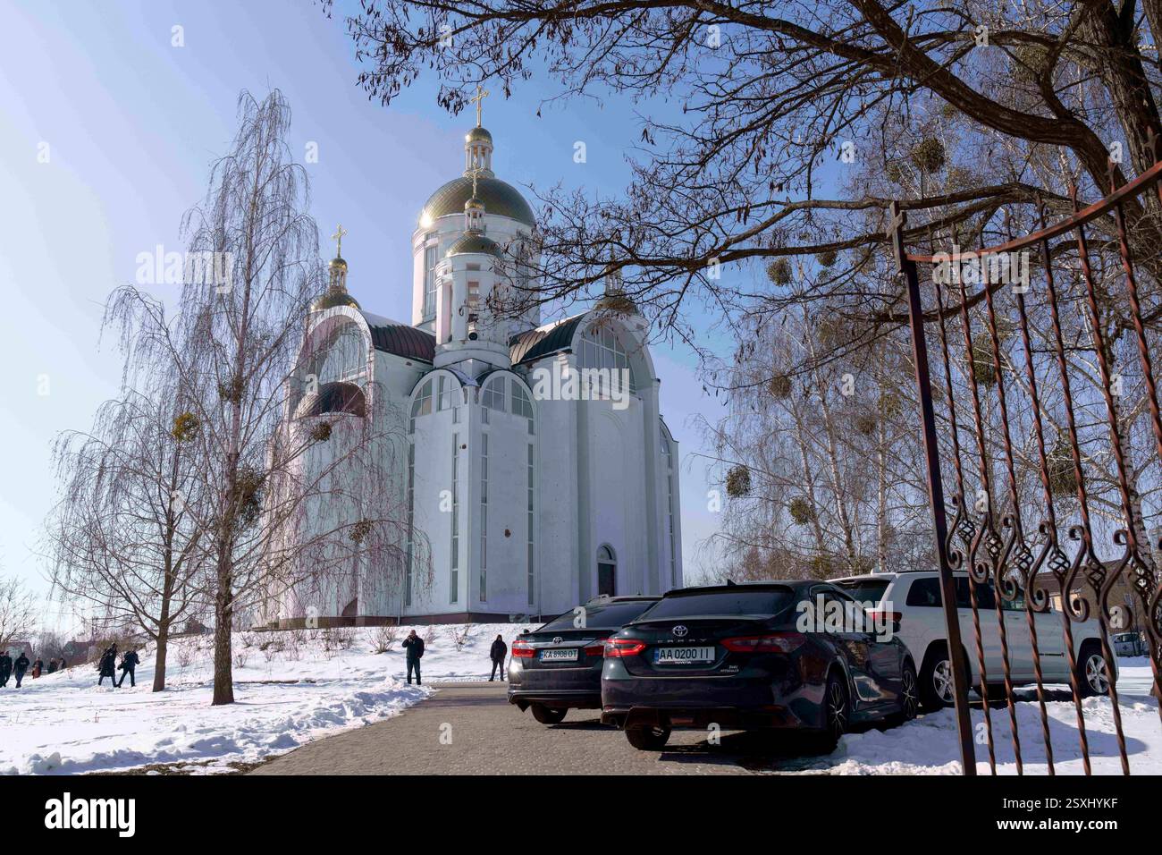 Bucha, Kyiv Region, Ukraine. 24th Feb, 2025. Church seen during ...