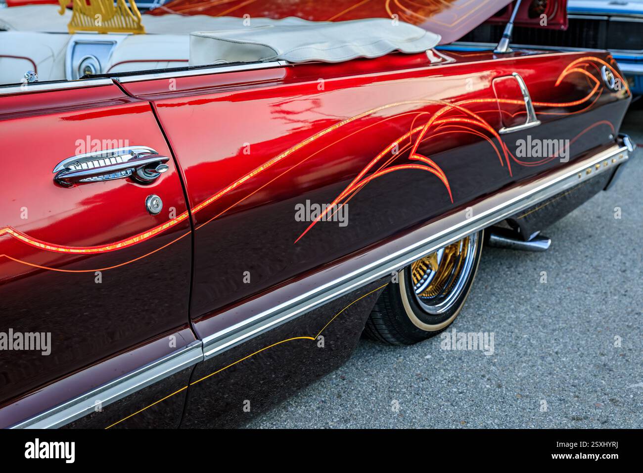 San Bruno, USA - October 7, 2022: A burgundy Chevrolet Impala with ...