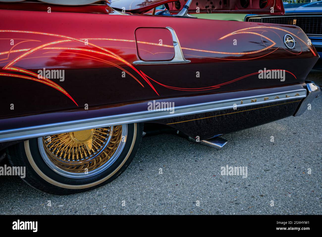 San Bruno, USA - October 7, 2022: A burgundy Chevrolet Impala with ...