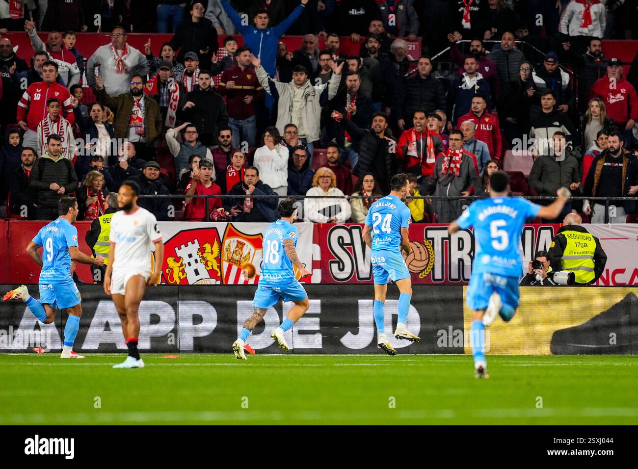 Martin Valjent of RCD Mallorca celebrates a goal during the Spanish ...