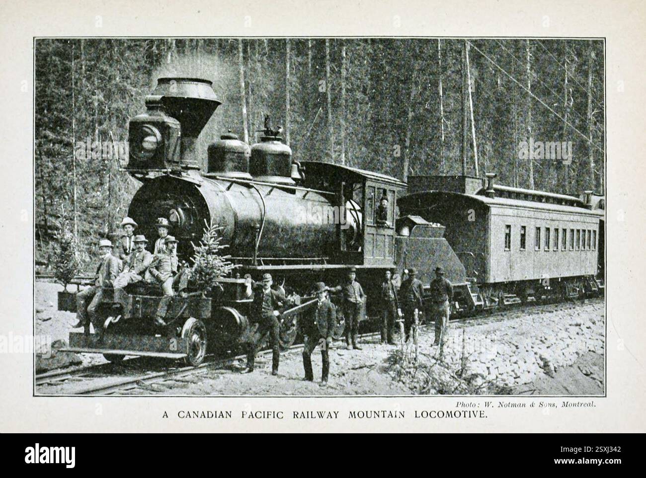 Canadian Pacific Railway Mountain Locomotive. Archive Canadian ...