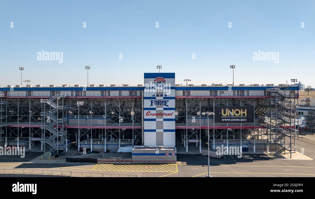 An aerial view of ZMax Dragway in Concord, NC reveals a state-of-the ...