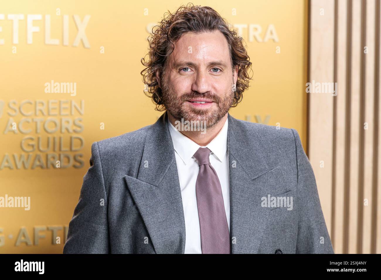 LOS ANGELES, CALIFORNIA, USA - FEBRUARY 23: Edgar Ramirez wearing Saint ...