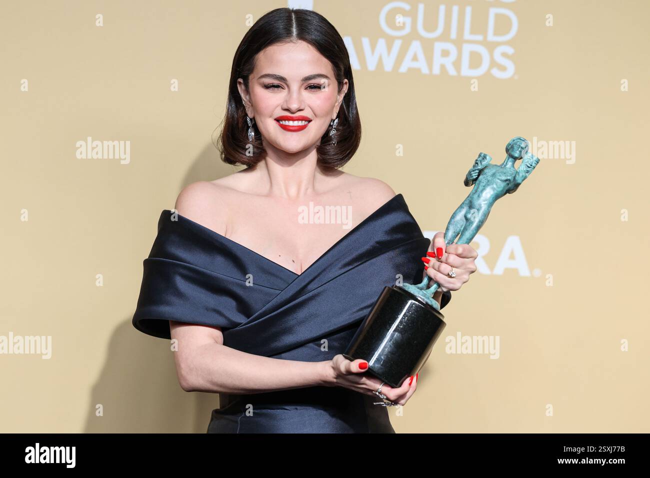 LOS ANGELES, CALIFORNIA, USA - FEBRUARY 23: Selena Gomez, winner of ...
