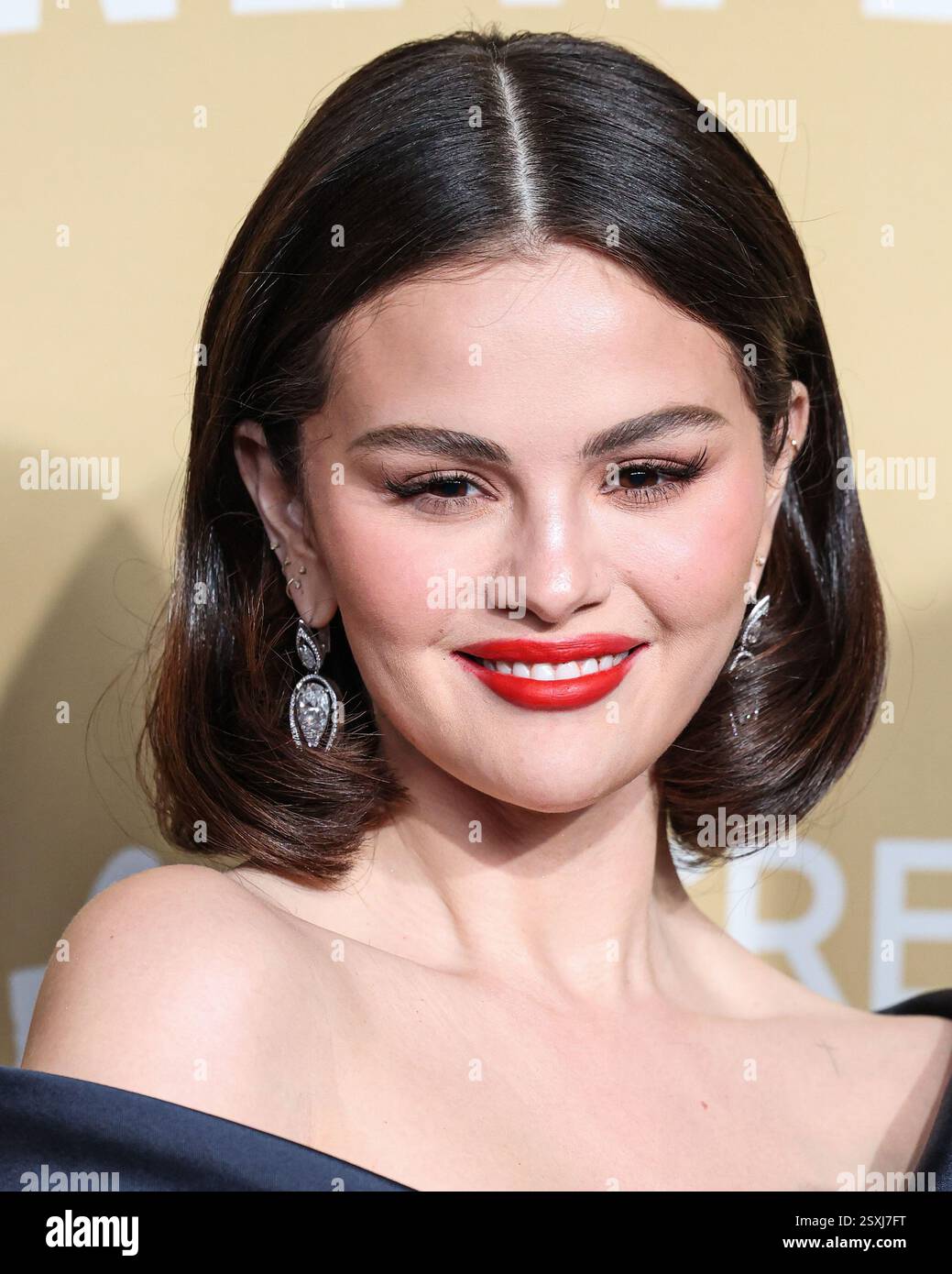 LOS ANGELES, CALIFORNIA, USA - FEBRUARY 23: Selena Gomez, winner of Outstanding Performance by ...