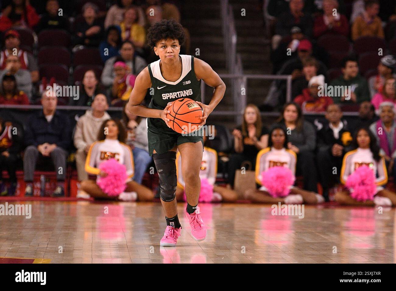 LOS ANGELES, CA - FEBRUARY 19: Michigan State Spartans guard Nyla ...