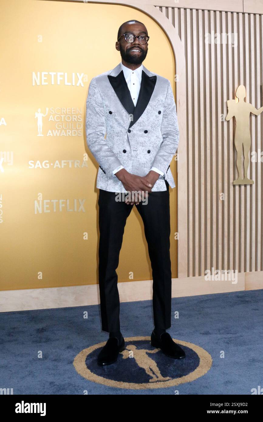 Los Angeles, USA. 23, February, 2025. Pictured left to right, Corey Hendrix at the 31st SAG ...