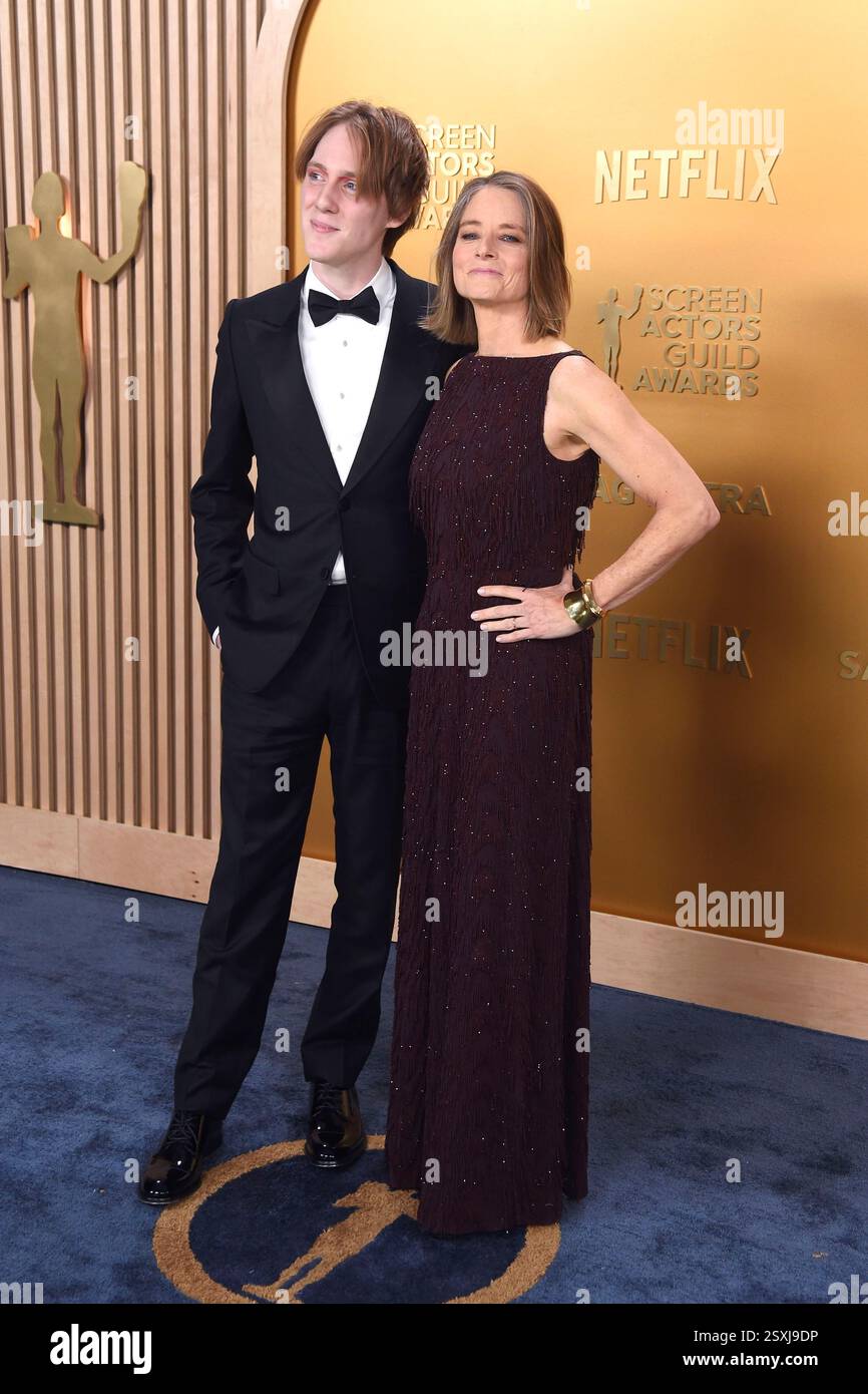 Jodie Foster mit Sohn Charles Foster bei der Verleihung der 31. Screen Actors Guild Awards 2025 ...