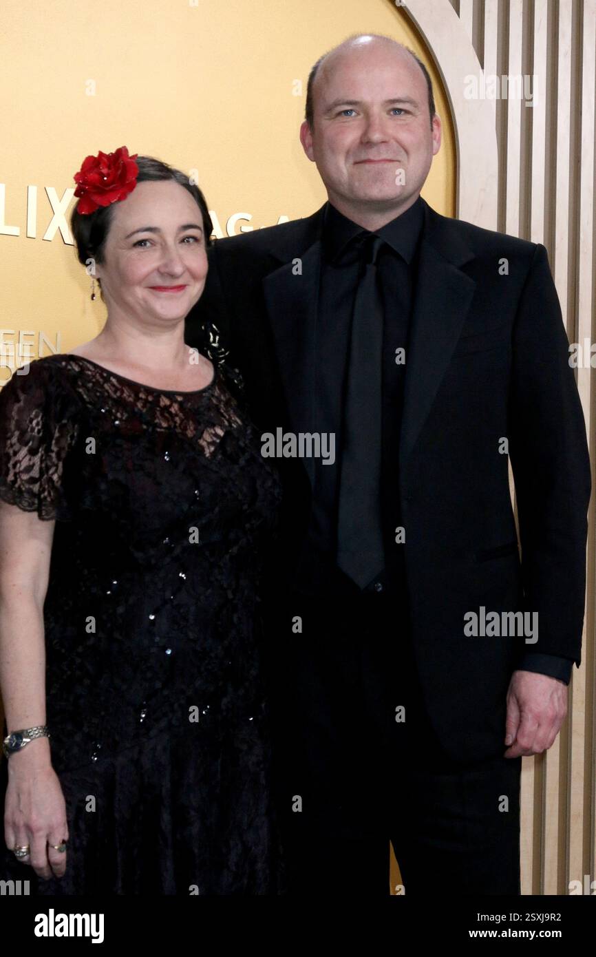 Los Angeles, USA. 23, February, 2025. Pictured left to right, Pandora ...