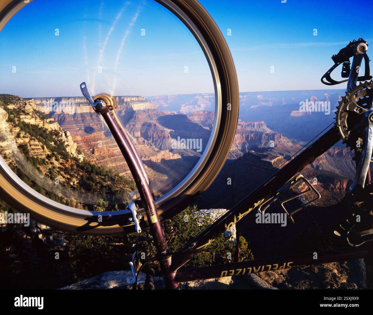 Mountain bike wheel spinning after hi-res stock photography and images ...
