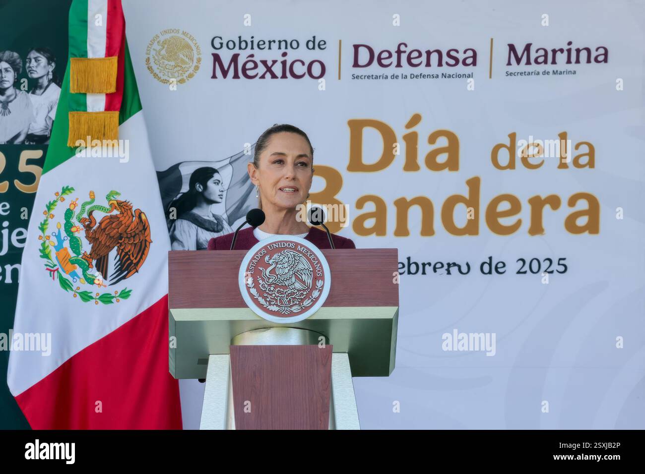 Mexico City, Mexico. 24th Feb, 2025. Mexican President Claudia ...