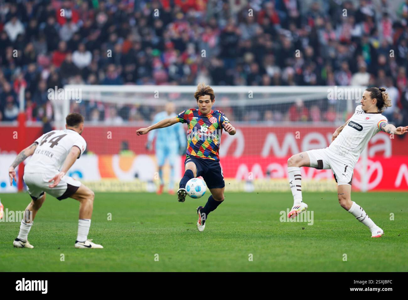 Mainz, Germany. Credit: D. 22nd Feb, 2025. Kaishu Sano (Mainz) Football/Soccer : Bundesliga ...
