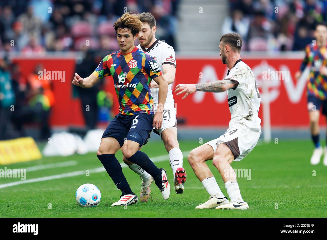 Mainz, Germany. Credit: D. 22nd Feb, 2025. Kaishu Sano (Mainz) Football/Soccer : Bundesliga ...