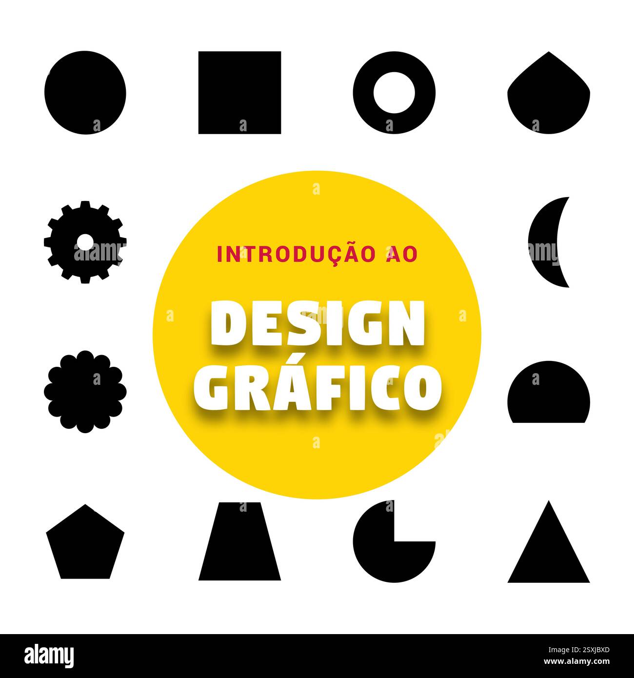 Design Gráfico e as formas básicas Stock Photo - Alamy