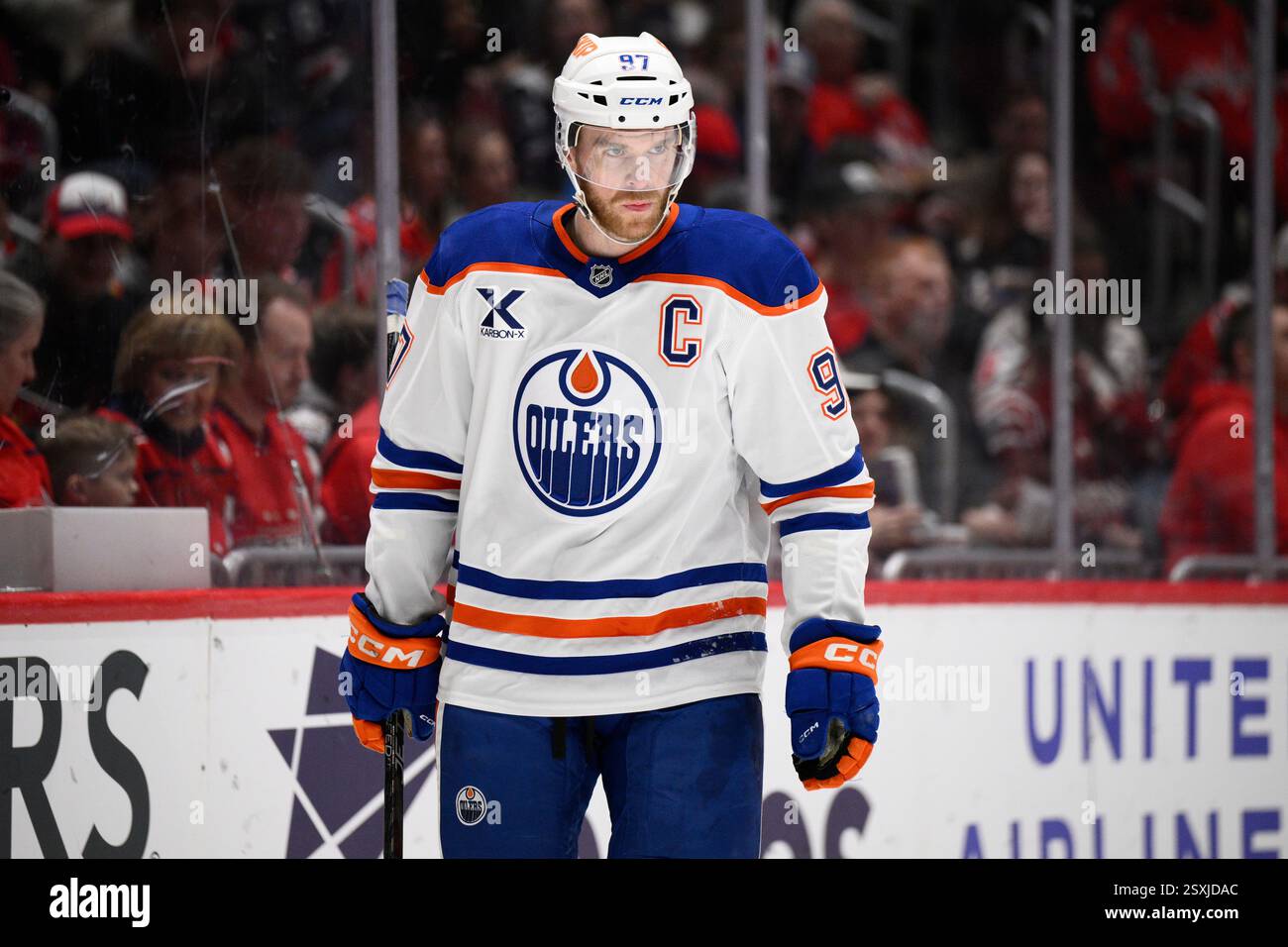 Edmonton Oilers center Connor McDavid (97) in action during the second ...
