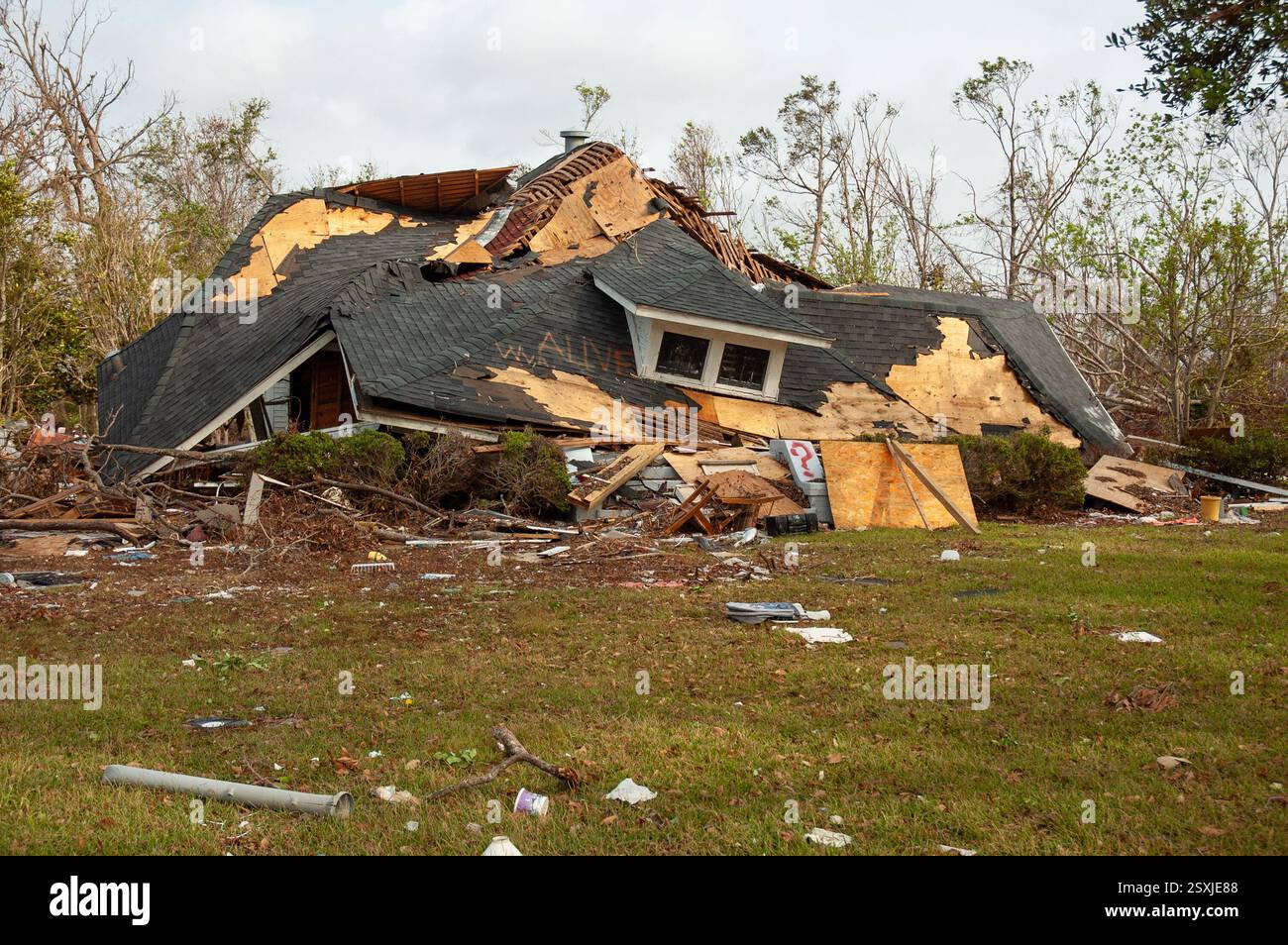Hurricane Katrina Aftermath Stock Photo - Alamy