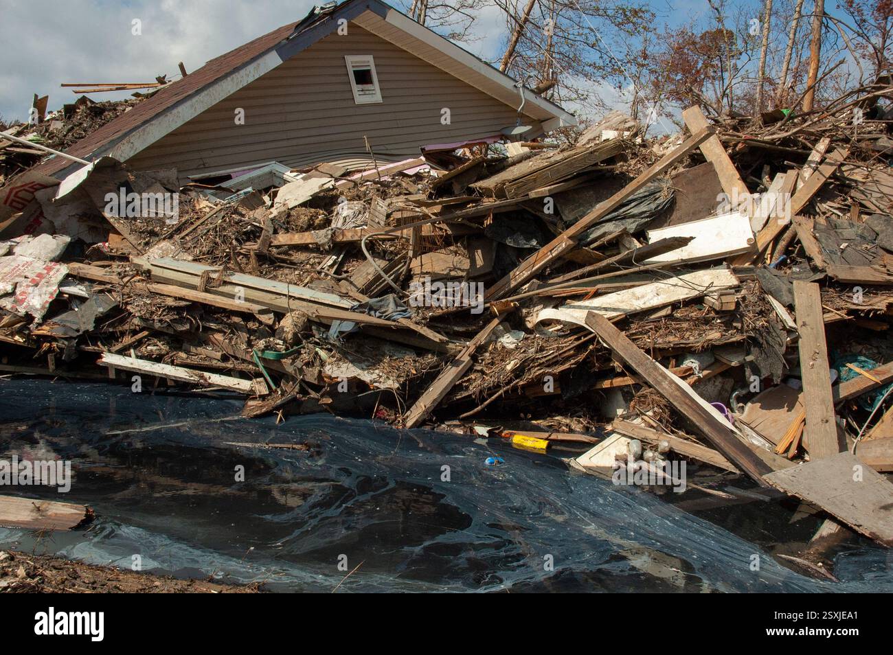 Hurricane Katrina Aftermath Stock Photo - Alamy