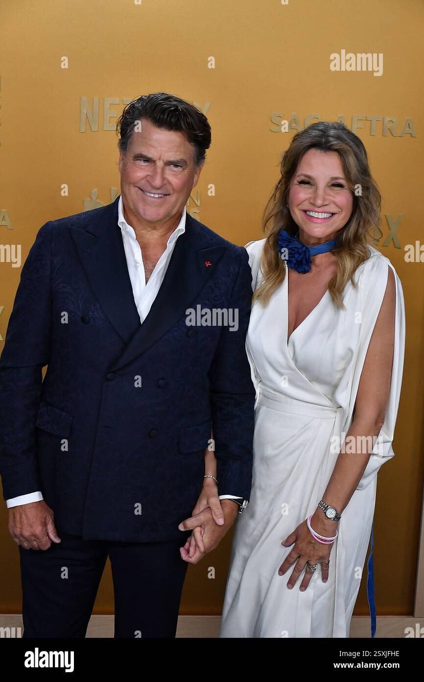 Ted McGinley and Gigi Rice attend the 31st Annual Screen Actors Guild ...