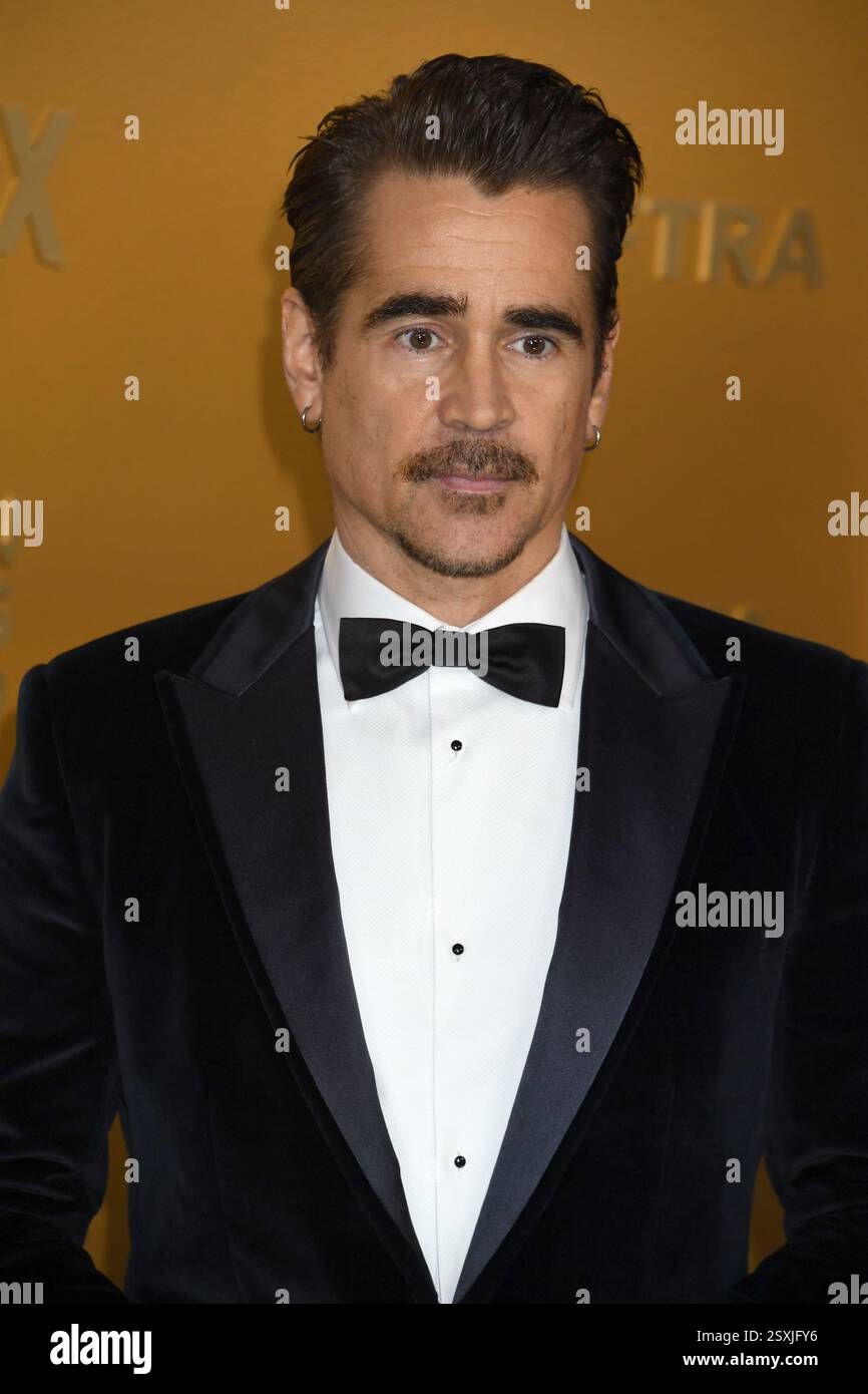 LOS ANGELES, USA. February 23, 2025: Colin Farrell at the 2025 Screen Actors Guild Awards ...