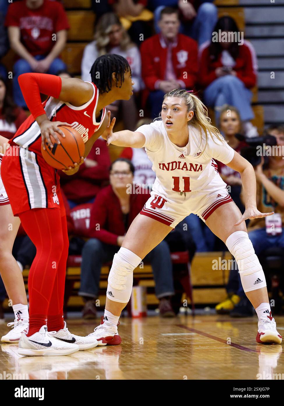 BLOOMINGTON, IN - FEBRUARY 20: Indiana Hoosiers forward Karoline ...