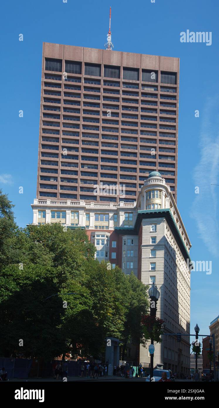 The Office tower building and Suffolk university historic buidling in downtown Boston, MA Stock ...