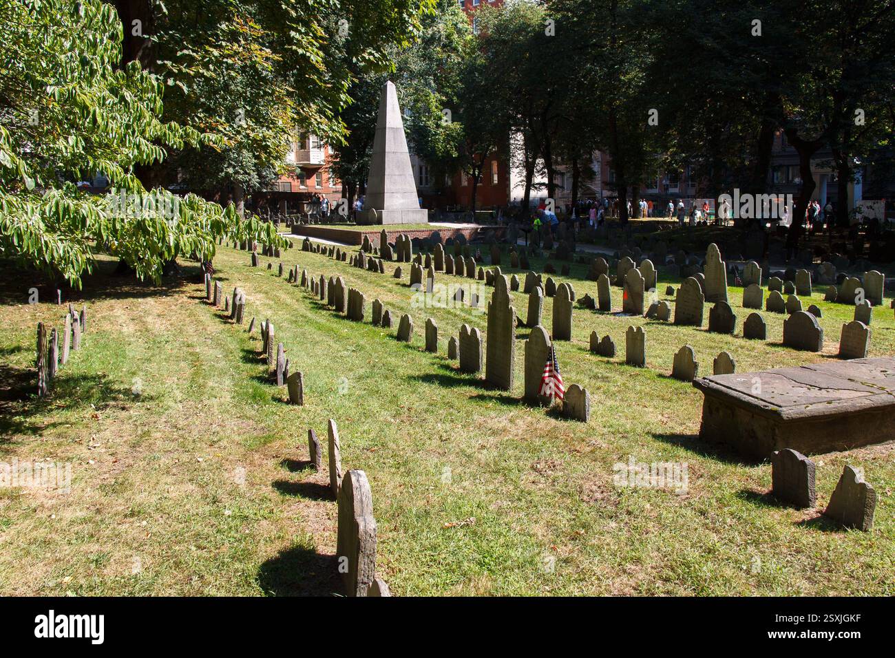 The HIstorical Granary Burying Ground where the founding fathers are ...