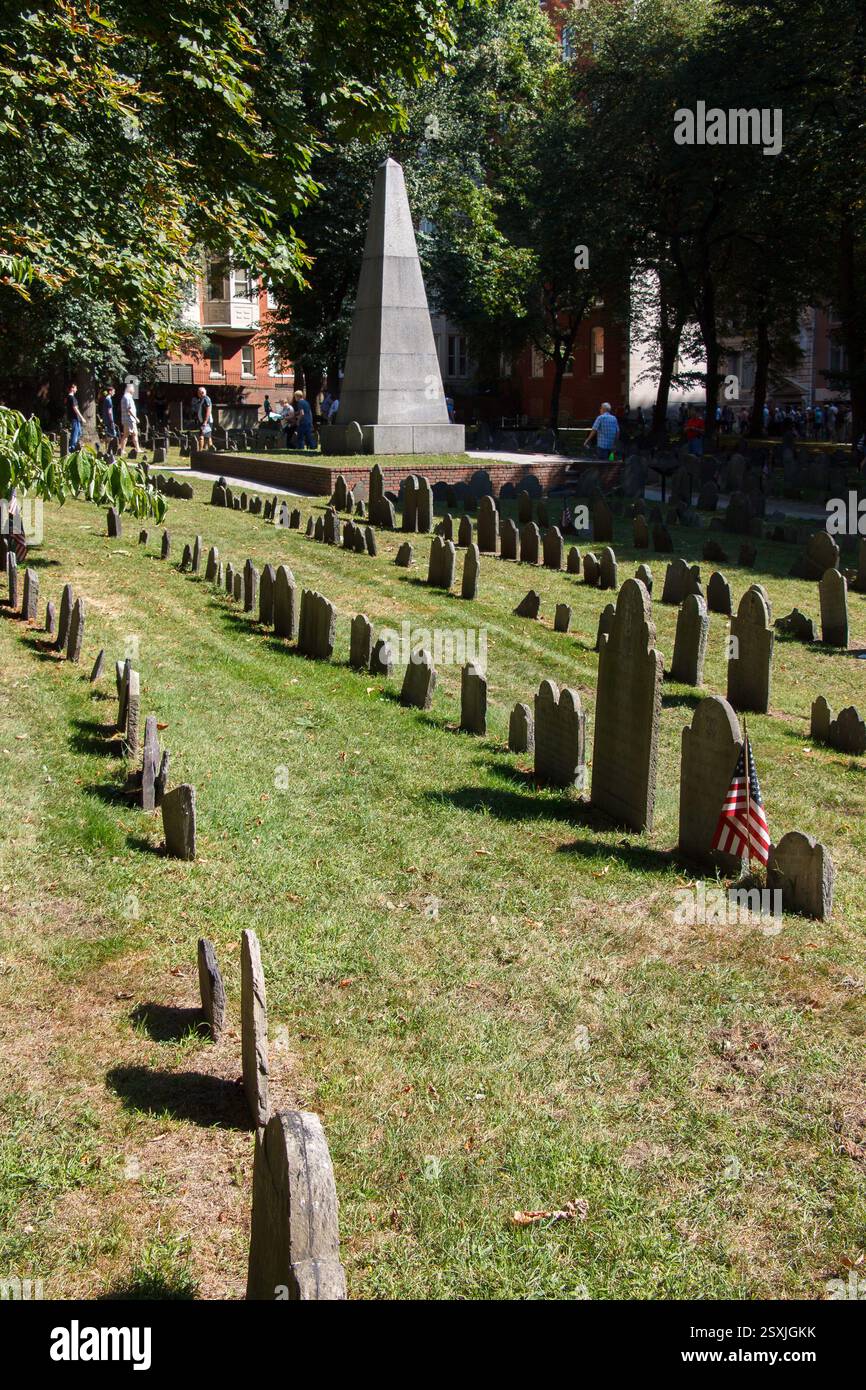 The HIstorical Granary Burying Ground where the founding fathers are ...