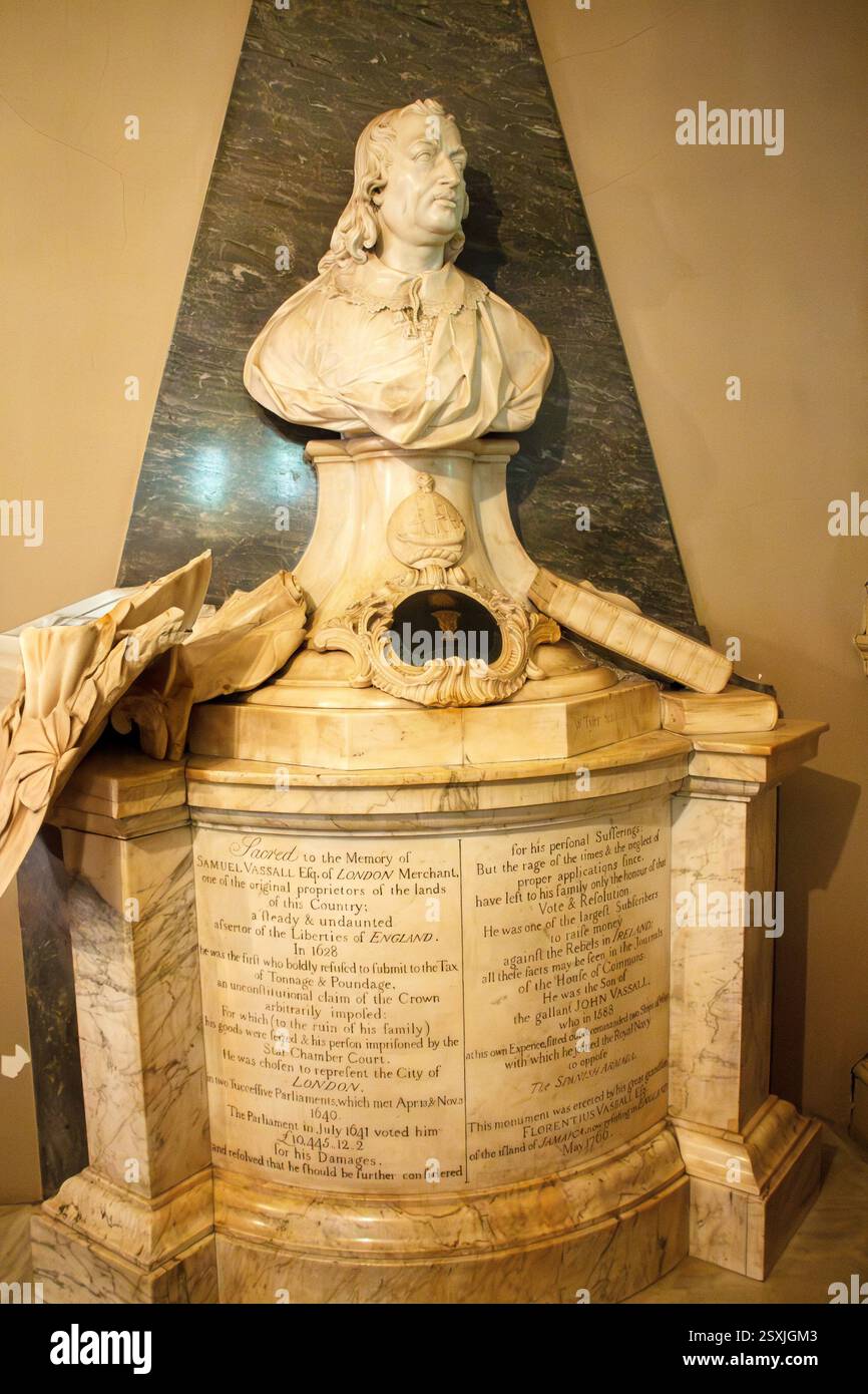 The Samuel Vassal bust Inside historical Kings chapel national ...