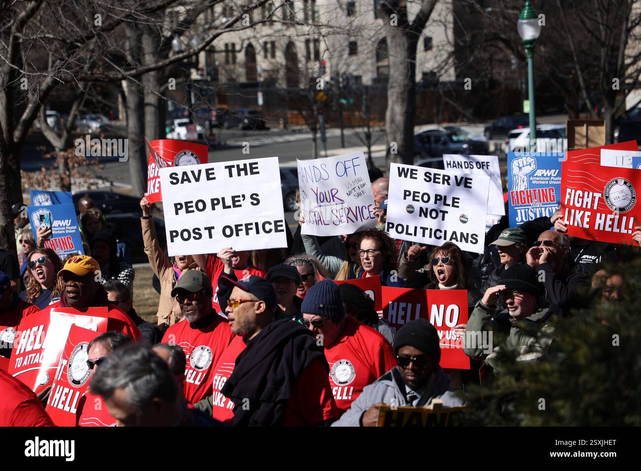 USPS workers rally in Washington, District of Columbia, USA - 24 Feb ...