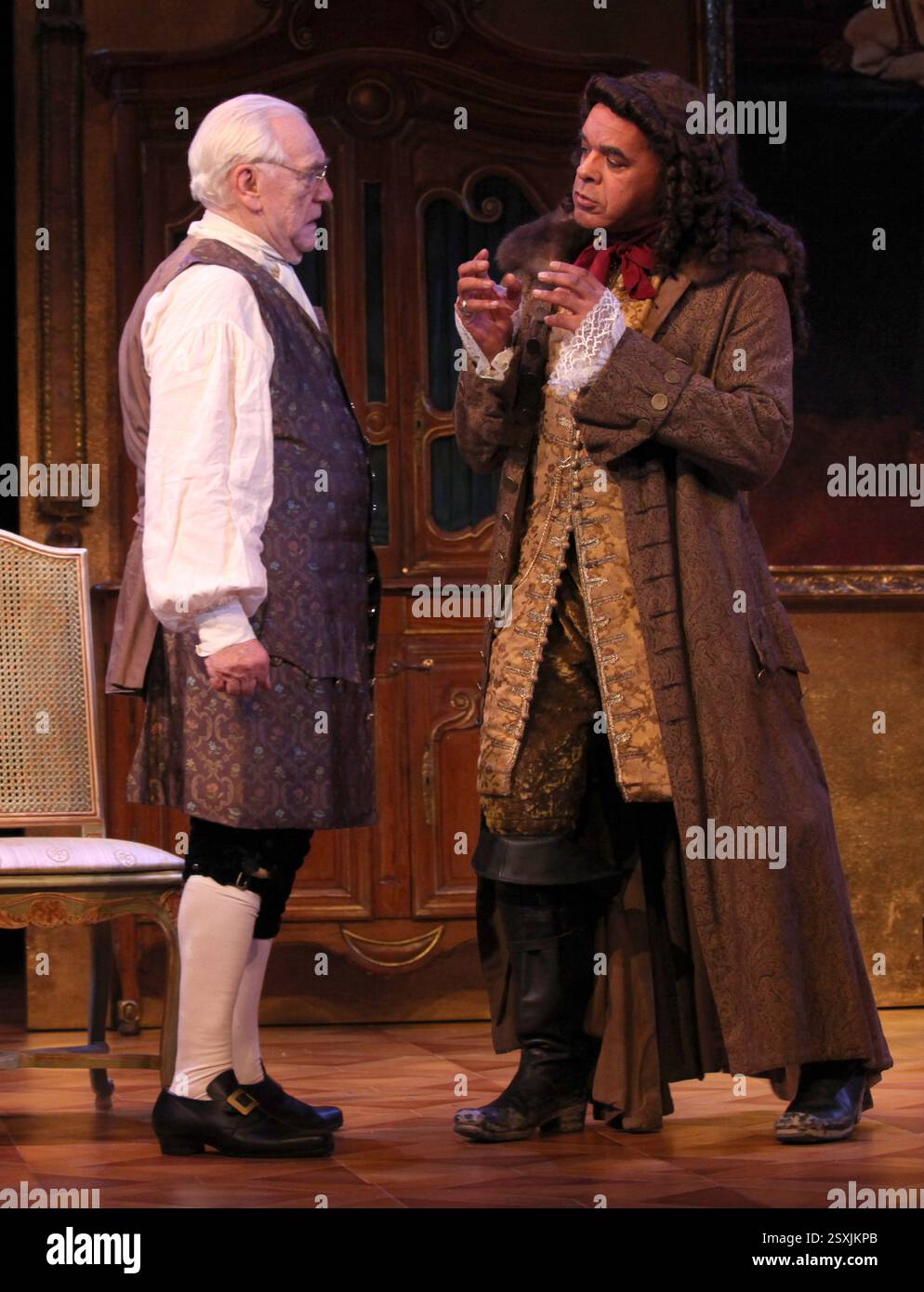 London, UK. Brian Cox as Johann Sebastian Bach and Peter De Jersey as ...