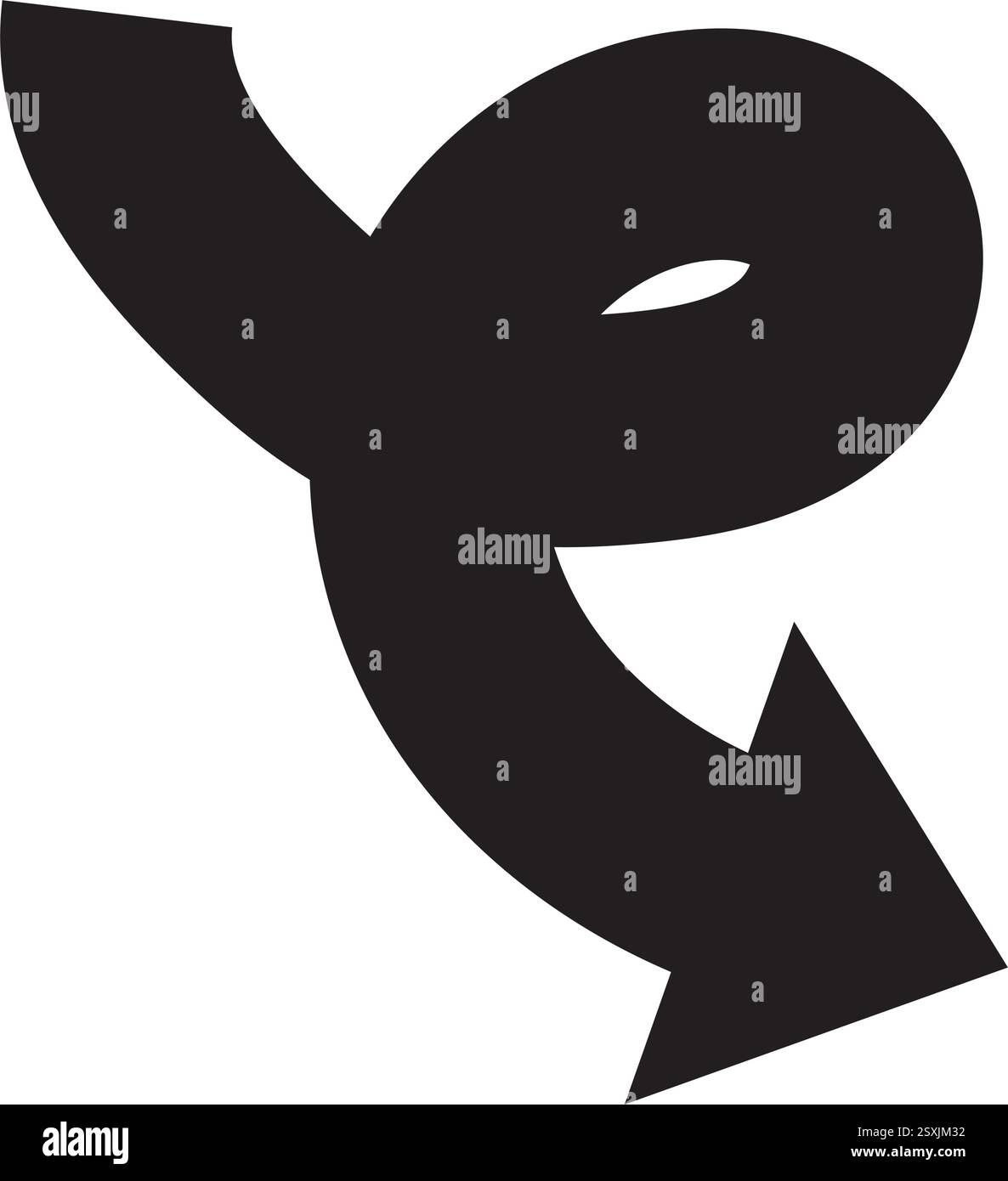 Spiral guide way arrow hi-res stock photography and images - Alamy