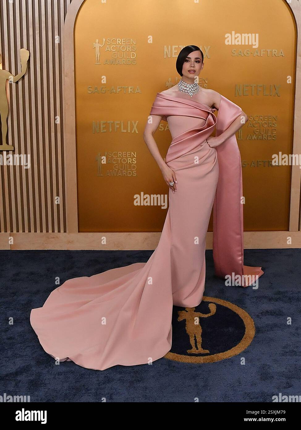 Sofia Carson attends the 31st Annual Screen Actors Guild Awards at Shrine Auditorium and Expo ...