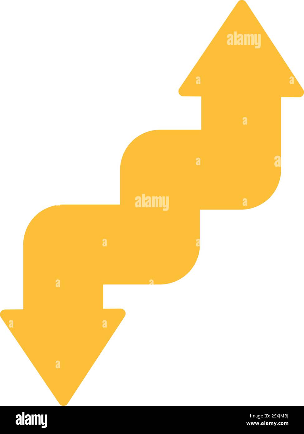 Double Ended Arrow Staircase Icon Stock Vector Image & Art - Alamy