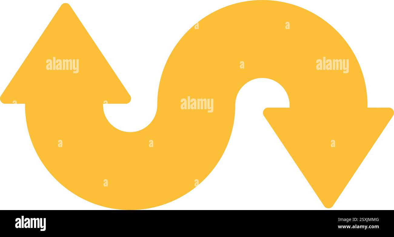 Double Ended Arrow S Shaped Icon Stock Vector Image & Art - Alamy