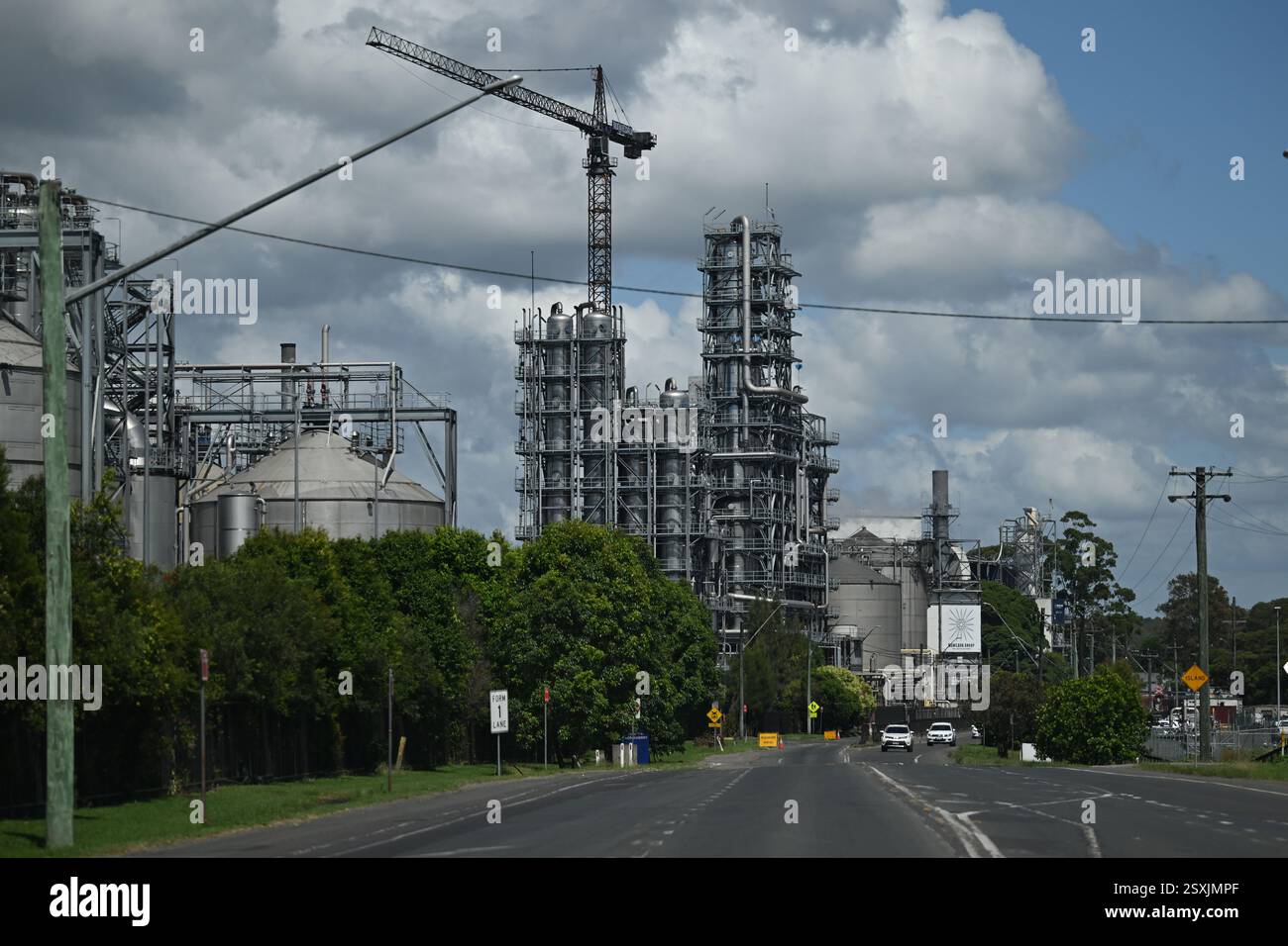 Sydney, Australia. 21st Feb, 2025. The Manildra plant at Bomaderry ...