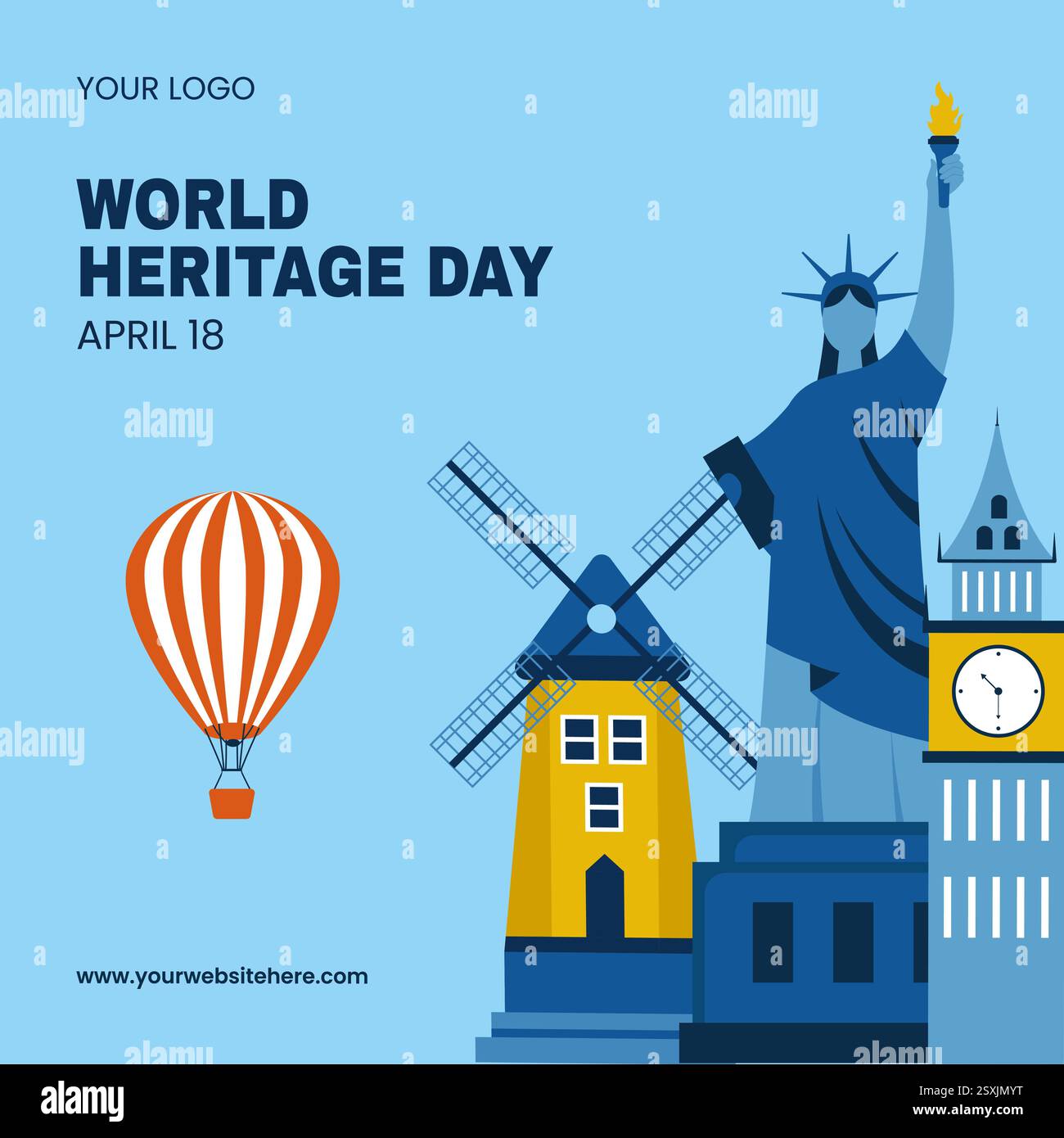 Historical Monuments and Landmarks Social Media for World Heritage Day ...