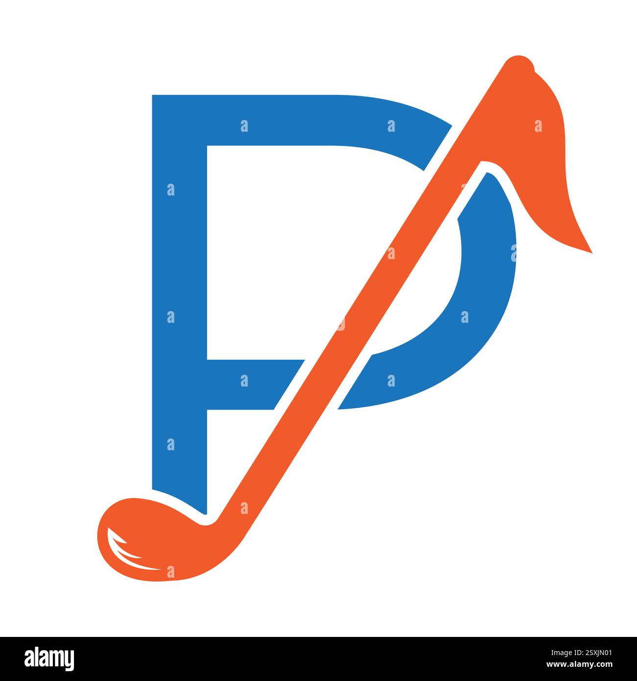 Initial Letter P Hockey Logo Concept With Hockey Stick Symbol Vector ...